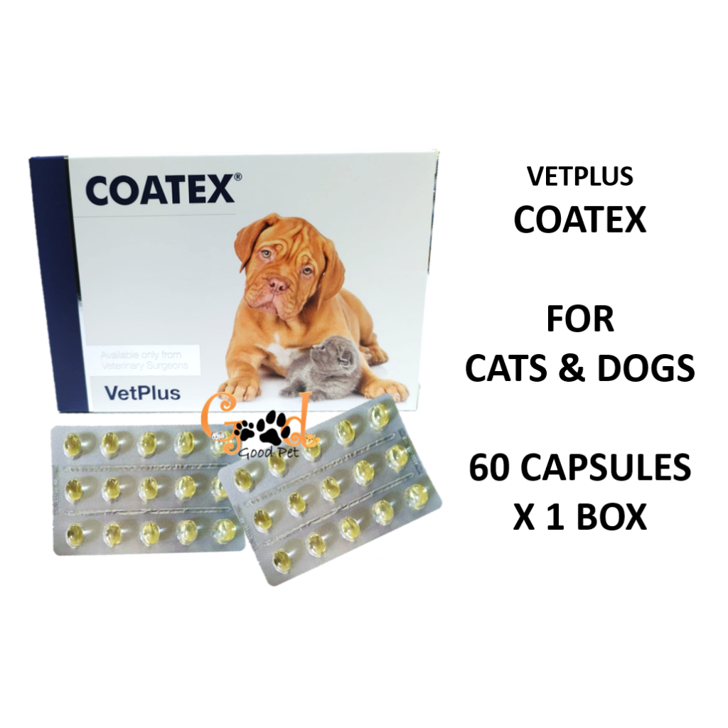 Coatex 60 capsules for cat & dog/ for skin & coats (Exp: 08/2025 ...