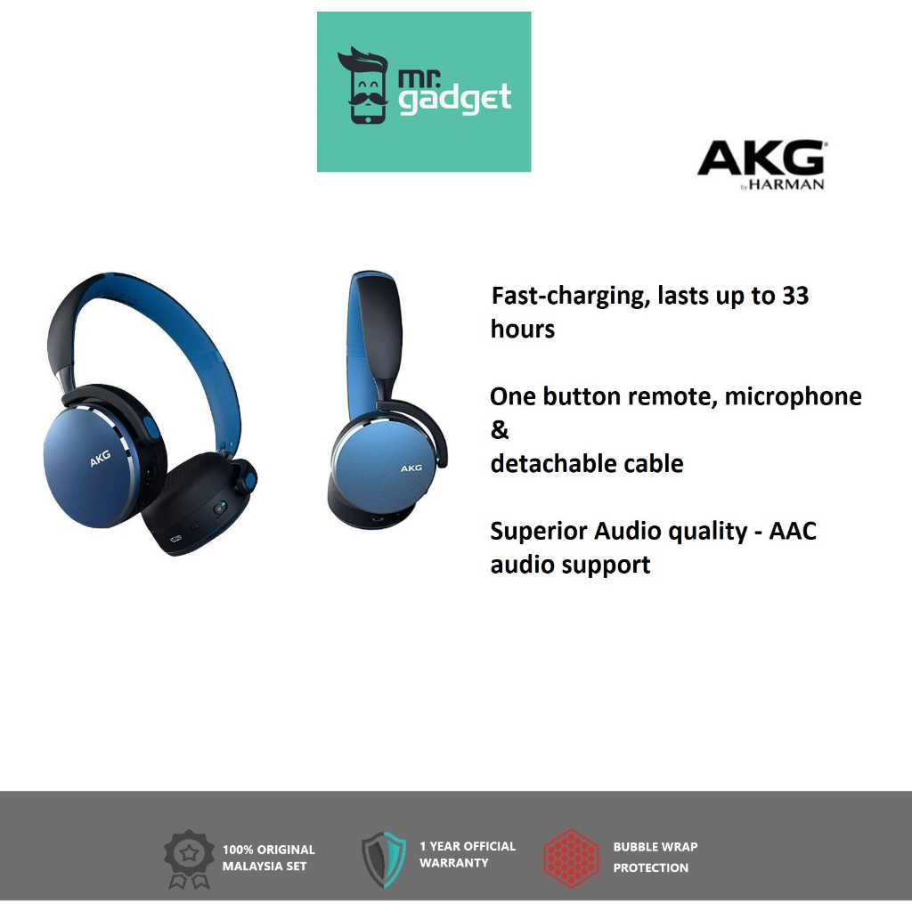 Original Samsung AKG BY HARMAN Y500 Wireless Headphone Earphones Y500 ...