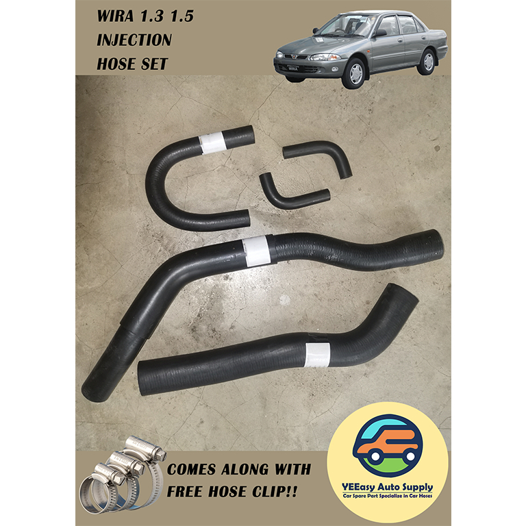 PROTON WIRA INJECTION - RADIATOR & BY PASS HOSE SET | Shopee Malaysia