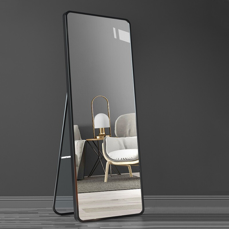 Standing Long Mirror Home decor Full-length mirror fillet Cermin Stand ...