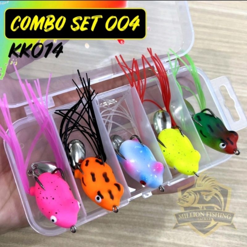 【Combo Set 004】Thai Soft Frog dan Tackle Box Umpan katak casting haruan ...