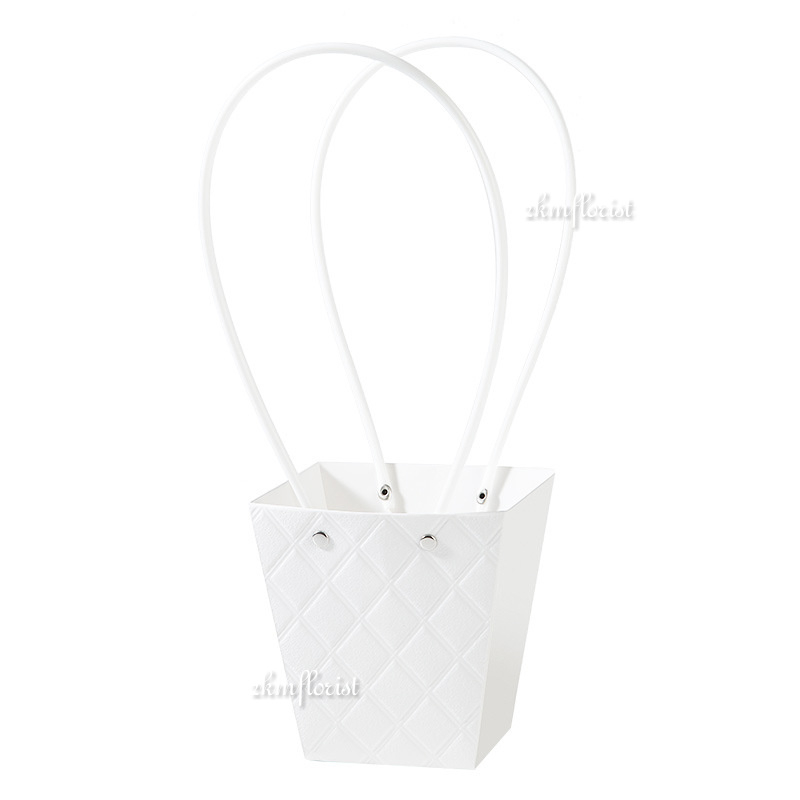 MACAROON TOTE BAG Rectangular Shaped Flower Paper Chain Handle Doorgift ...