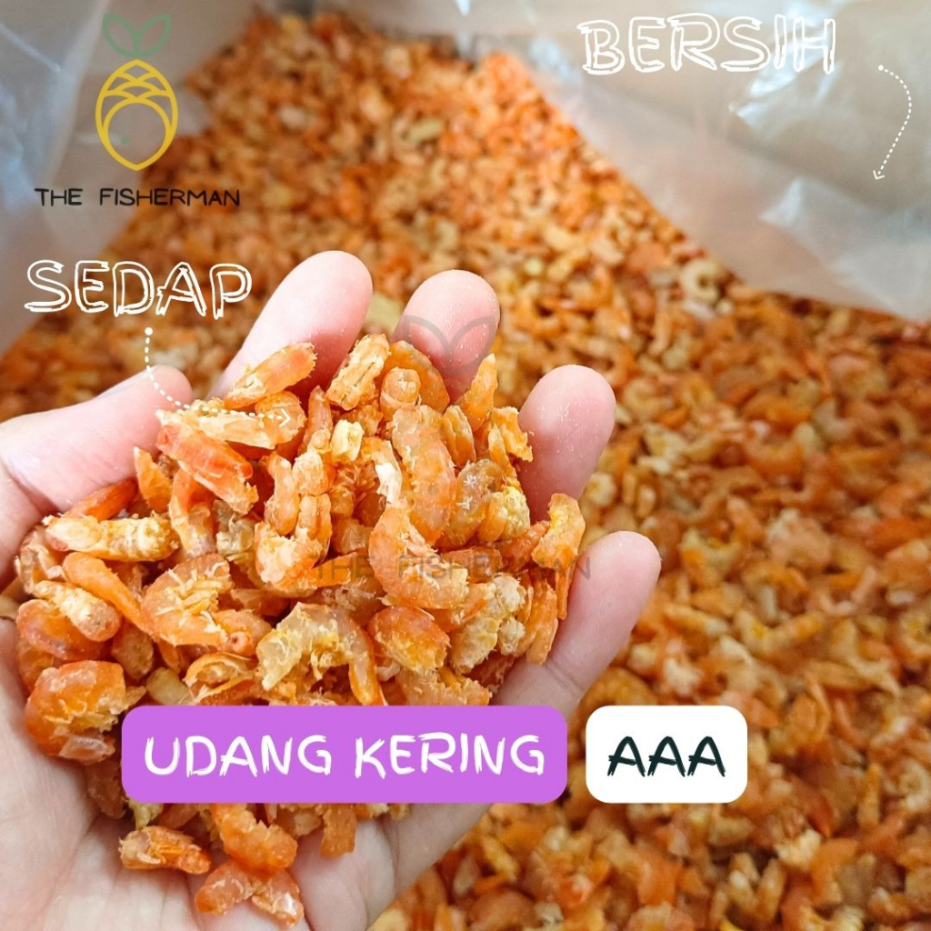 🦐 Udang Kering Murah Dried Shrimp Udang Kering Tanjung Dawai Udang ...