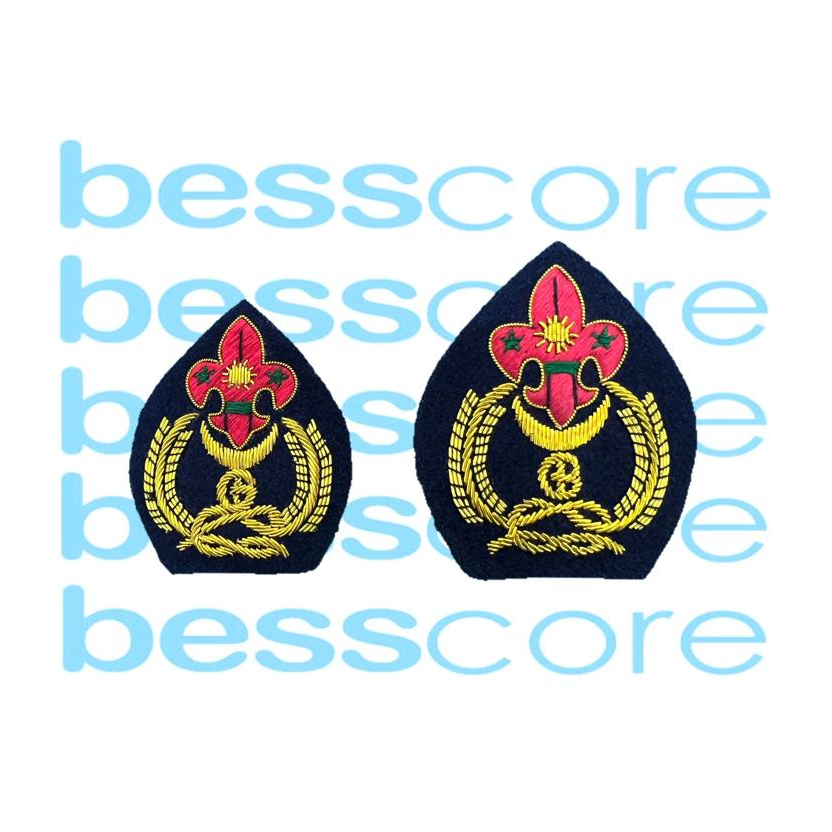 LENCANA TOPI PENGAKAP / SCOUT HAT BADGE / LENCANA TOPI SULAM BENANG ...