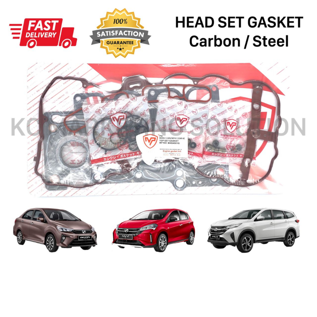 Head Top Set Gasket (Carbon Graphite / Metal Steel) New Myvi 3rd Gen ...