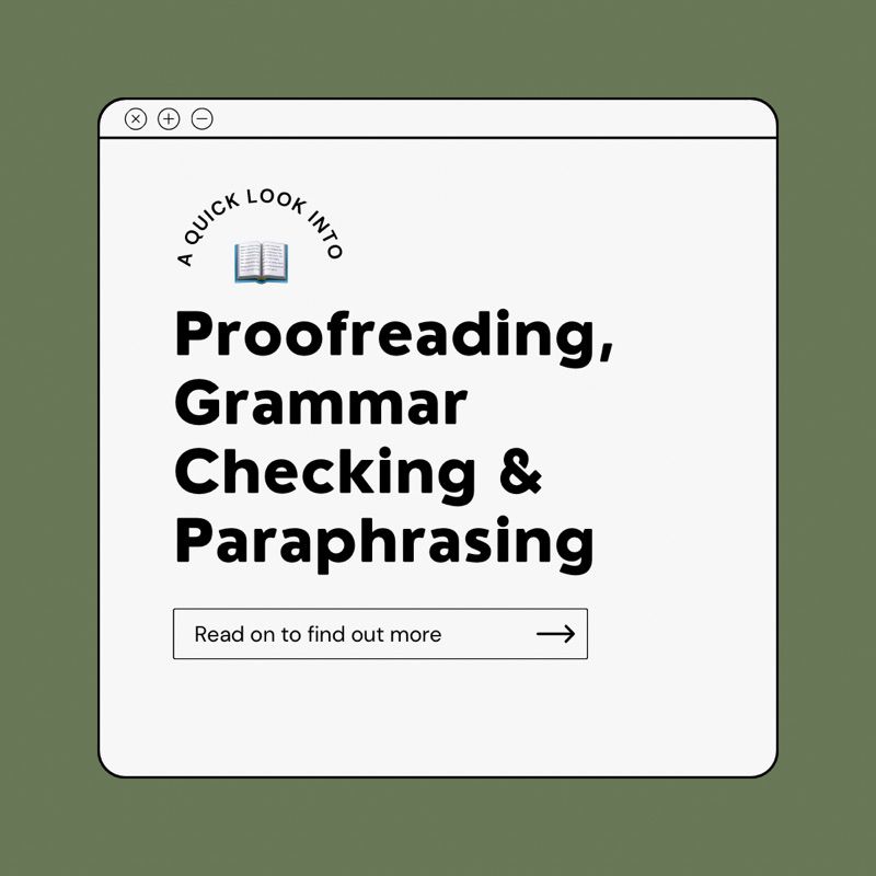 PROOFREADING / GRAMMAR CHECKING / PARAPHRASING (ENGLISH) | Shopee Malaysia
