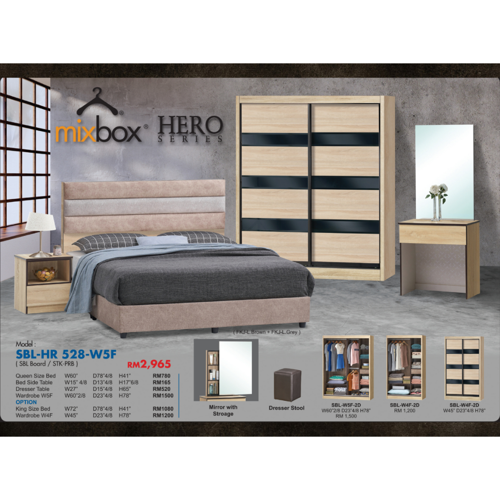 Mixbox Hero Series Bedroom Set (SBL-HR 528) | Shopee Malaysia