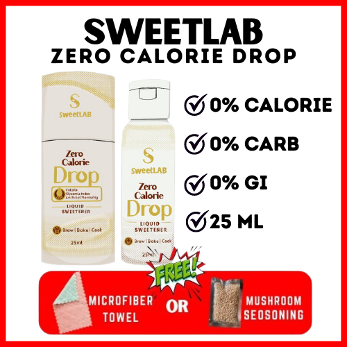Zero Calorie Liquid Sweetener (25ML) - Zero Kalori Pemanis Sugar Replacement ( SweetLAB ...