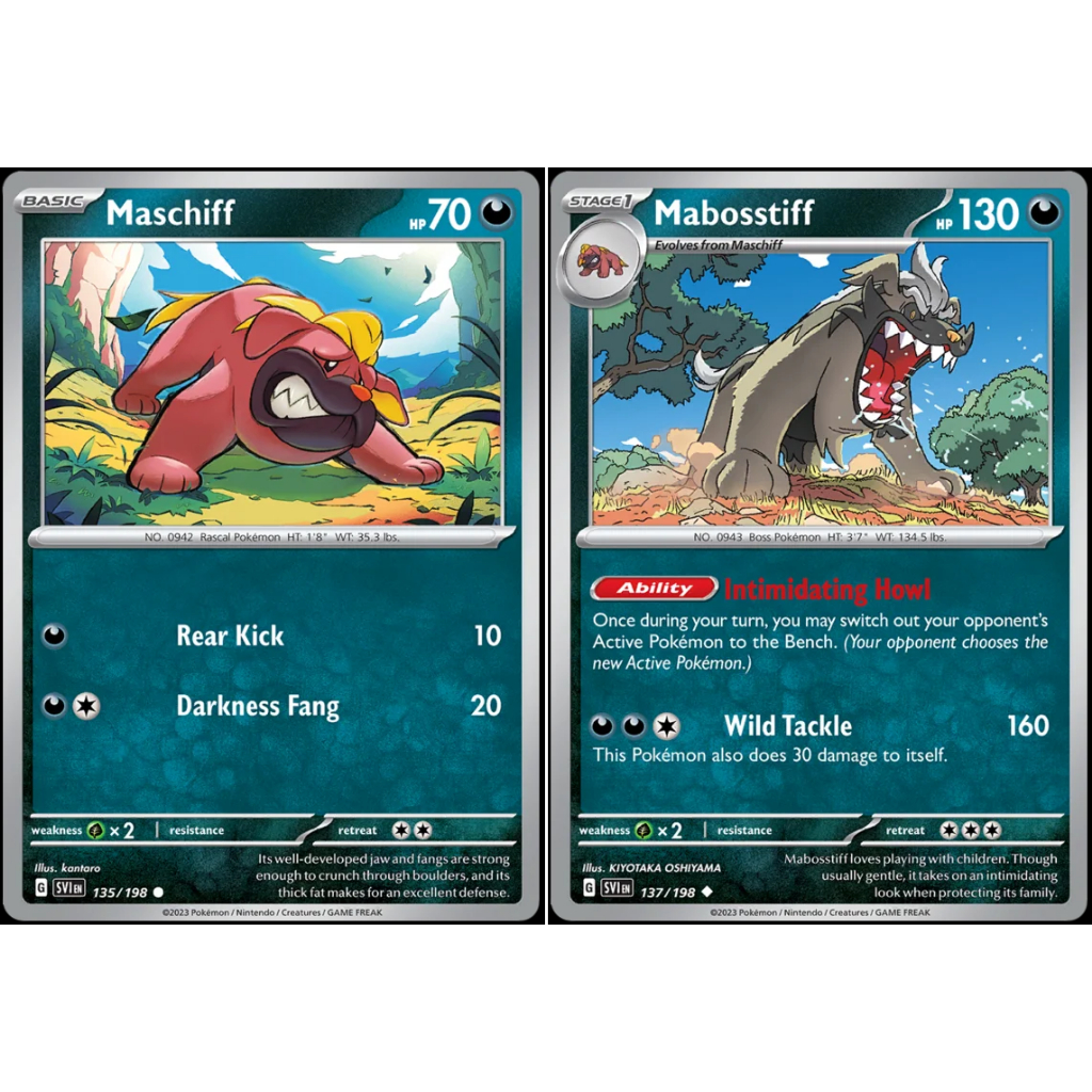 Pokemon TCG: Scarlet & Violet - Maschiff / Mabosstiff | Shopee Malaysia