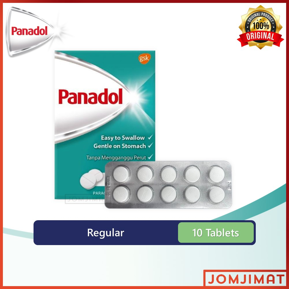 Panadol Regular Tablets For Paracetamol 500mg 10's tablets/pack ...