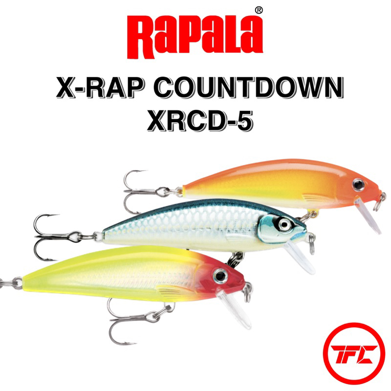 RAPALA X-Rap Countdown XRCD-5 Lure XRCD05 XRCD5 Sinking Minnow Bait | Shopee Malaysia