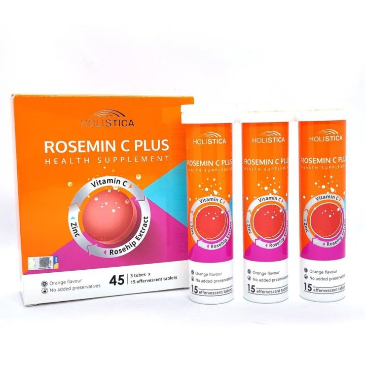 HOLISTICA ROSEMIN C PLUS ZINC EFFERVESCENT 3X15S | Shopee Malaysia