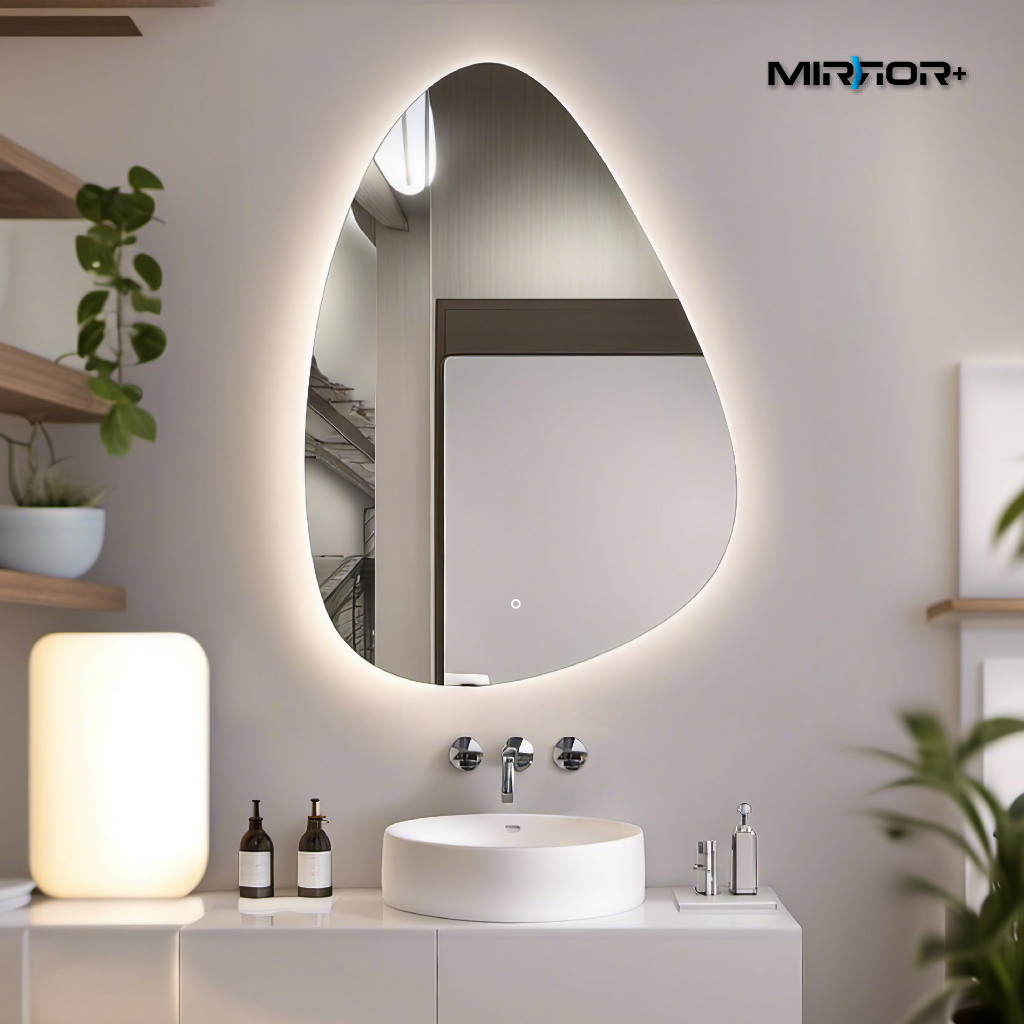 Mirror Plus Egg Shape Led Mirror | Shopee Malaysia