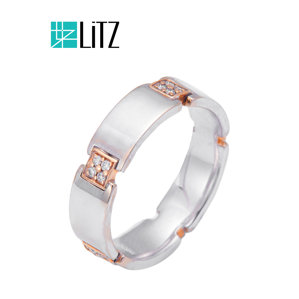 LITZ 18K Rose Gold Ring GM-KRL7060A | Shopee Malaysia