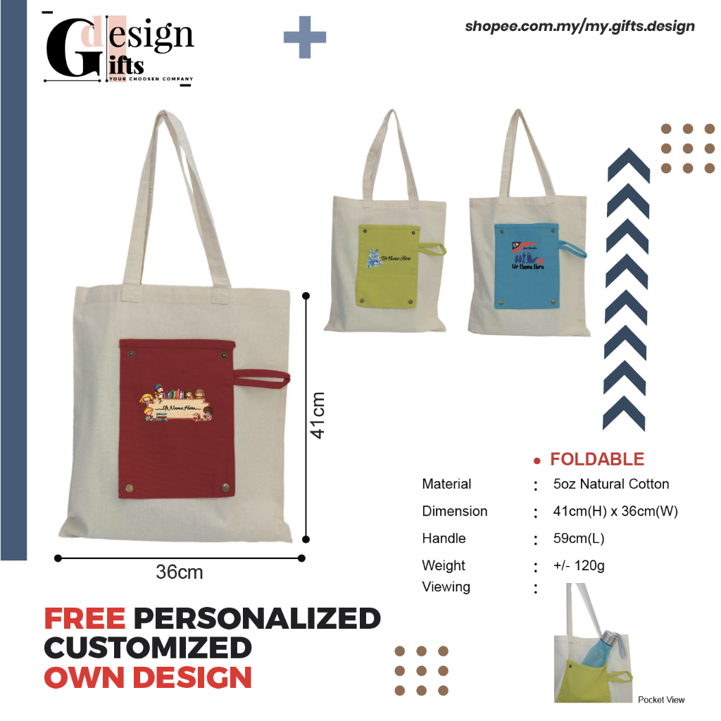 (New Product⭐️) FRee Personalized Customized Own Design Canvas FOLDABLE ...