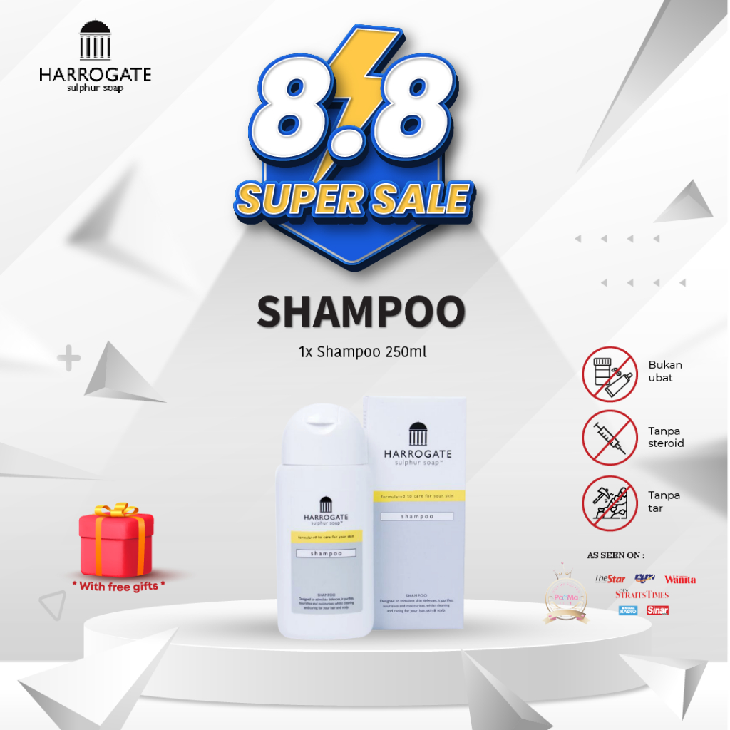 SHAMPOO 250ml– HARROGATE SULPHUR SOAP | Shopee Malaysia