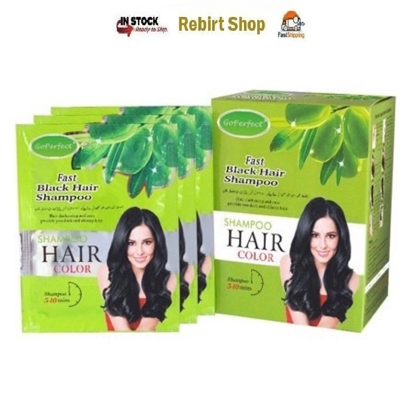 Go perfect Hair Colour Shampoo 1-10pax ( No ammonia) | Shopee Malaysia