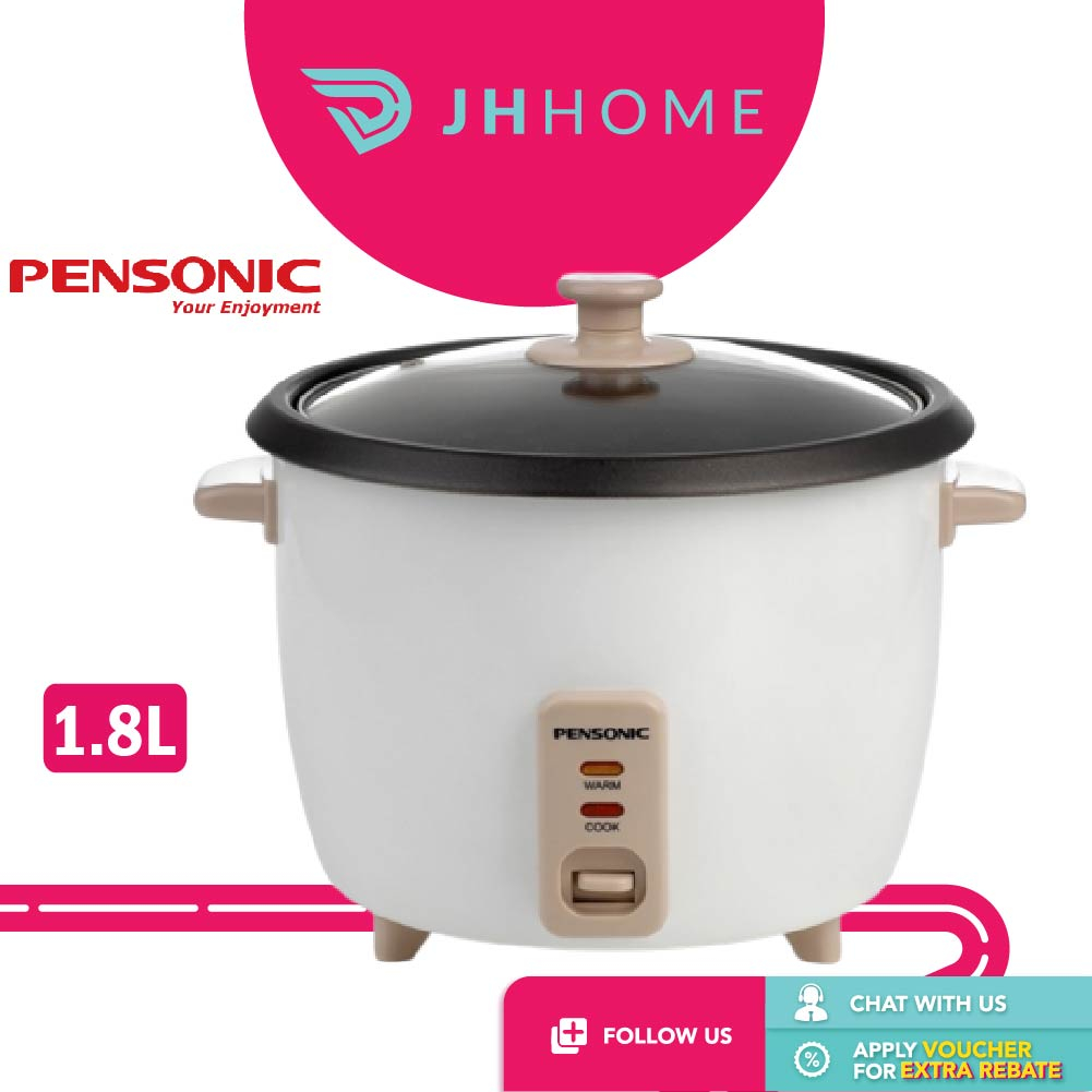 Pensonic Conventional Rice Cooker With Glass Lid 1.8L PRC-18E | 1.5L ...
