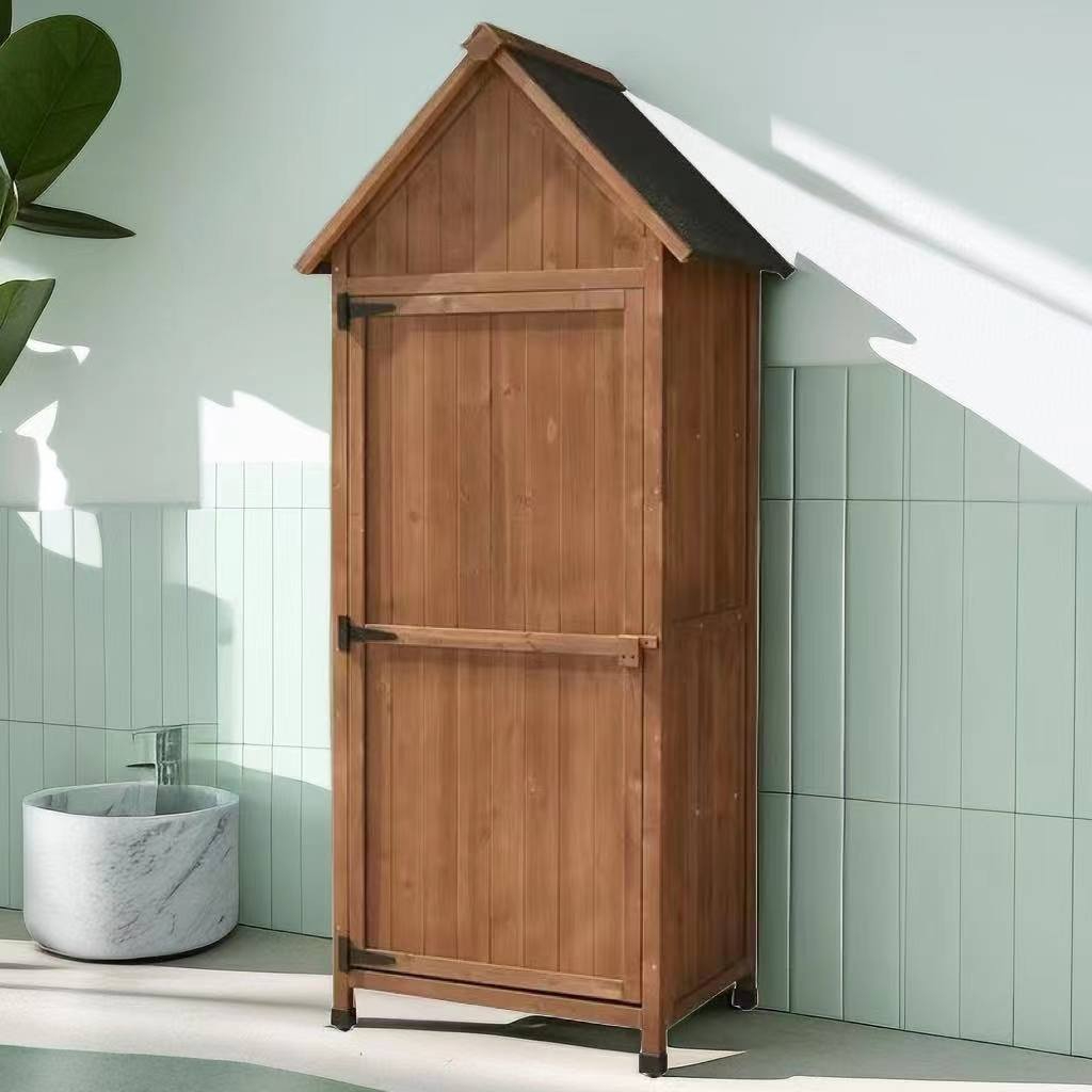 kabinet taman-rain-proof anti-corrosion sunscreen outdoor solid wood ...