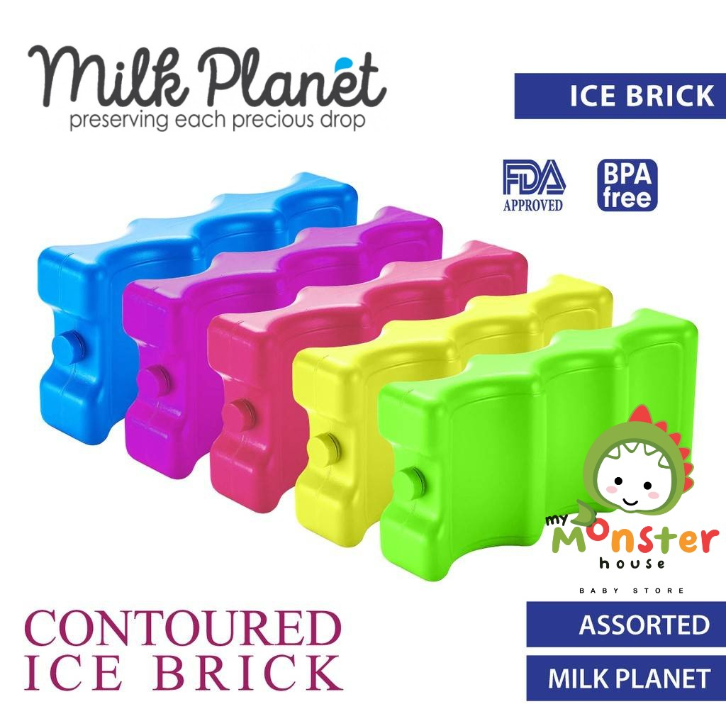 Milk Planet Contoured Ice Bricks Non Toxic ( Random Colour ) | Shopee ...