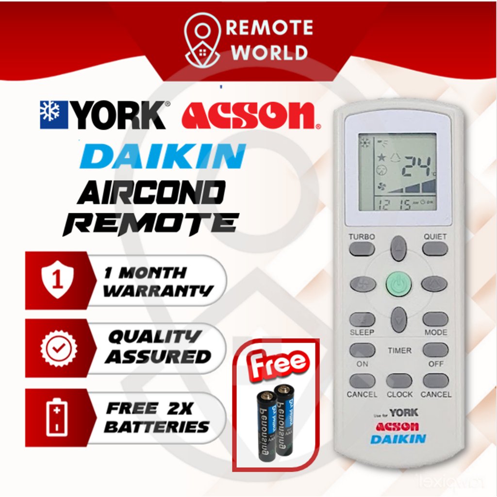 ECGS01-i | Replacement AC Controller Suitable For Daikin/York/Acson Air ...