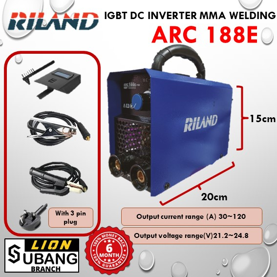 RILAND ARC 188E IGBT DC Inverter welding machine -6 months local ...