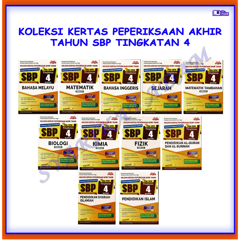 [adm] Buku Latihan 2023 Koleksi Kertas Peperiksaan Akhir Tahun Sbp