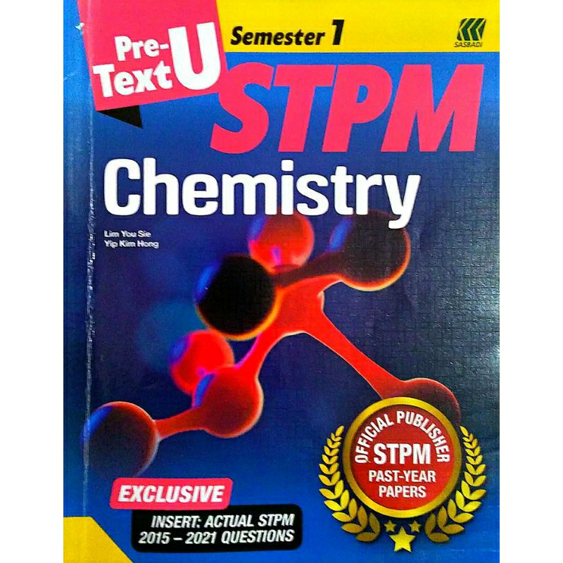 STPM sem1 used textbook chemistry and biology | Shopee Malaysia