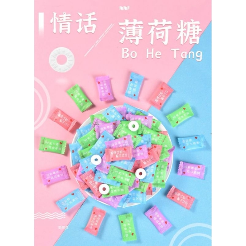 🔥Local Shipping🔥Peppermint Candy Love Words Viral Candies Gula Gula ...