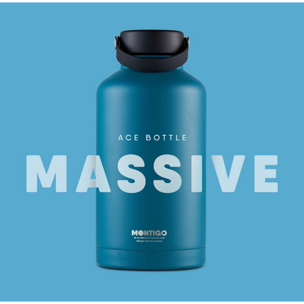Montigo ACE Insulated Stainless Steel Bottle (Massive, 64oz) | Shopee ...