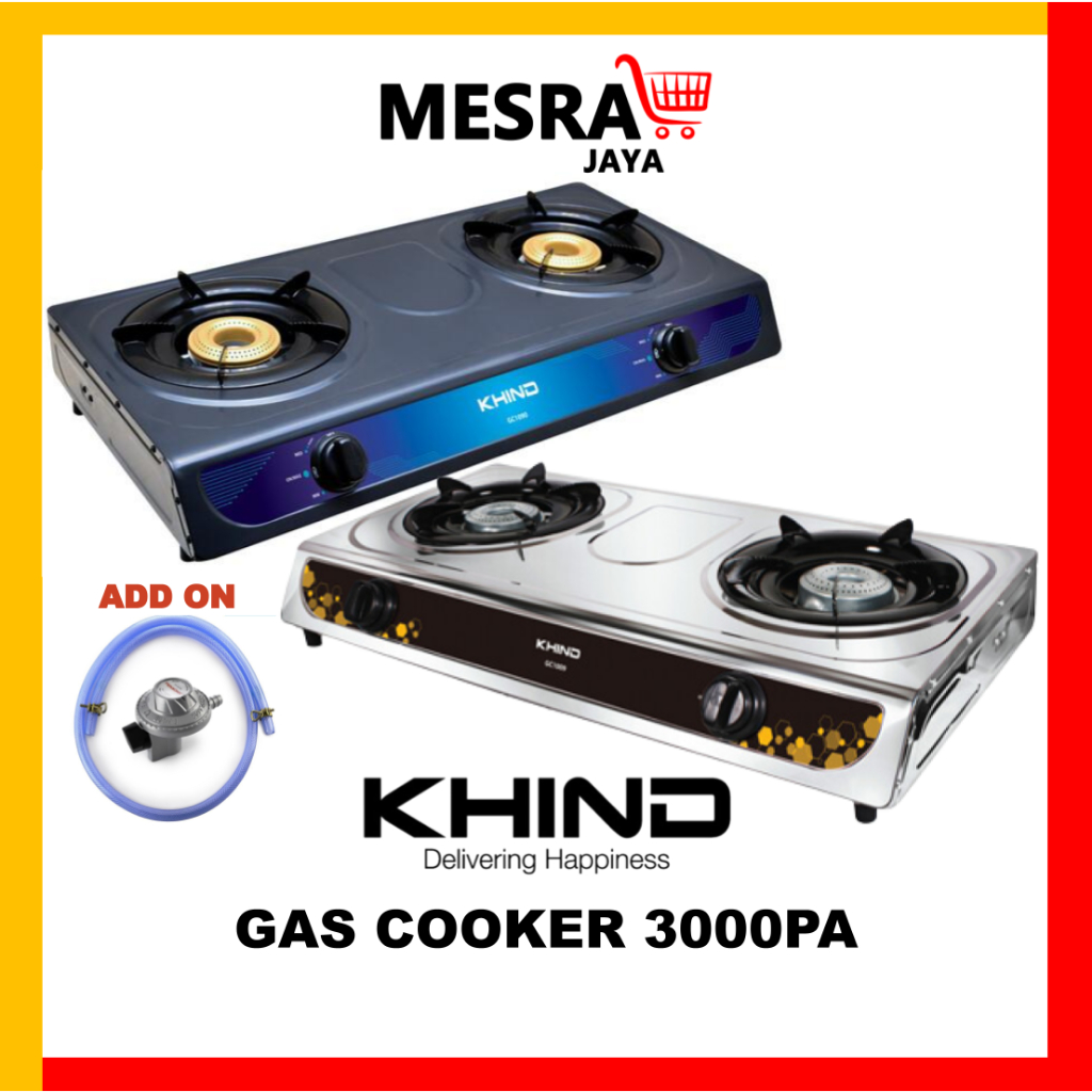 KHIND GAS COOKER GC1090 / GC1009 3000PA DAPUR GAS | Shopee Malaysia
