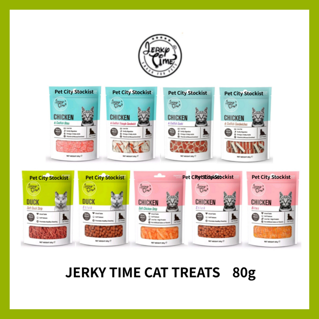 Jerky Time Cat Treats / Snacks 80gm | Shopee Malaysia