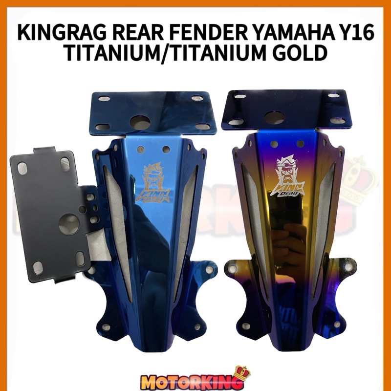 KINGDRAG REAR FENDER BESI TITANIUM TITANIUM GOLD YANAHA Y16 PLUG N PLAY ...
