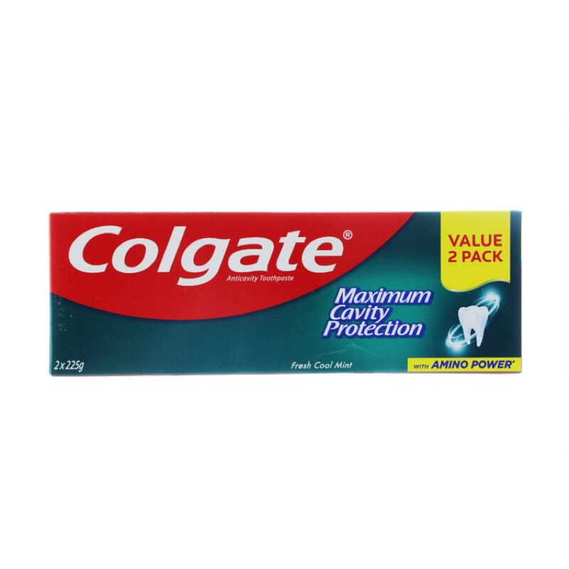 Colgate Anticavity Fluoride Toothpaste Fresh Cool Mint (225g x 2 ...