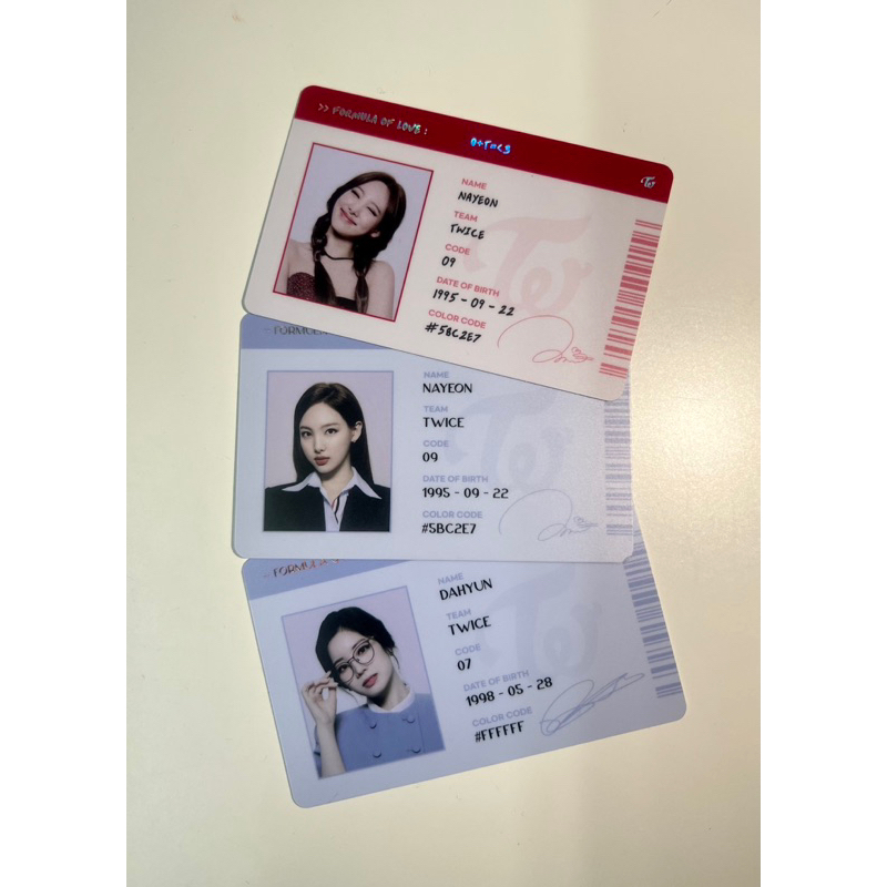 TWICE Formula Of Love FOL Scientist Official ID Photocard | Shopee Malaysia