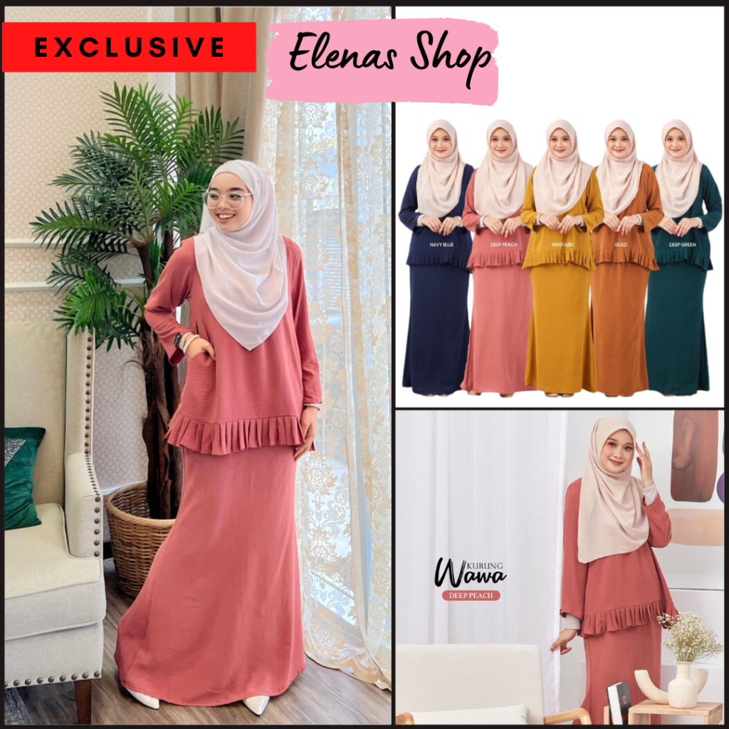 Baju Kurung by HASNURI Wawa Dress Muslimah Mini Ropol Sedondon Ibu Anak ...