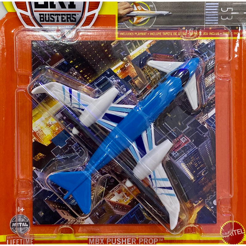 Matchbox MBX PUSHER PROP Blue Sky Busters Propeller Passenger Aircraft ...