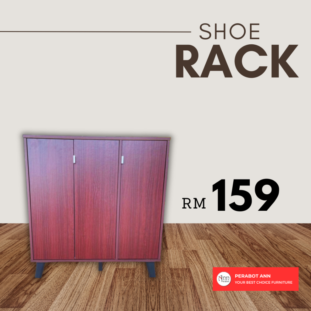 (PERABOT ANN) RAK KASUT / 3 DOOR / SHOE RACK / RAK KASUT 3 PINTU / SHOE ...