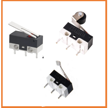 Mini Micro switch SPDT 3 Pin Limit Switch 1A 125V Long Hinge Lever ...