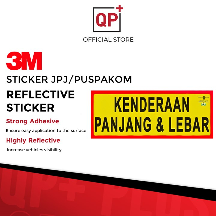 [100% ORIGINAL] 3M LORRY REFLECTIVE STICKER KENDERAAN PANJANG & LEBAR ...