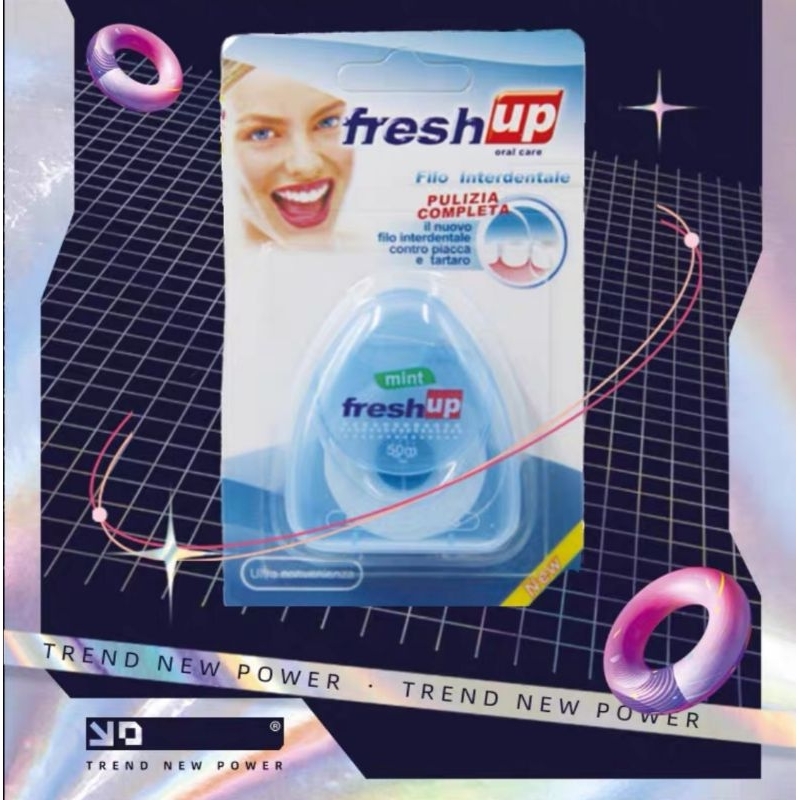 Fresh up waxed 50m oral floss dental floss | Shopee Malaysia