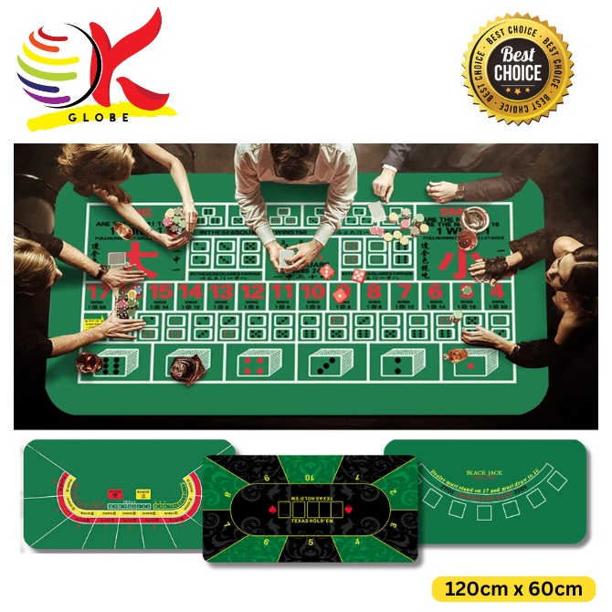2MM CASINO POKER TEXAS HOLDEM BLACK JACK BACCARAT BIG SMALL NON-SLIP ...