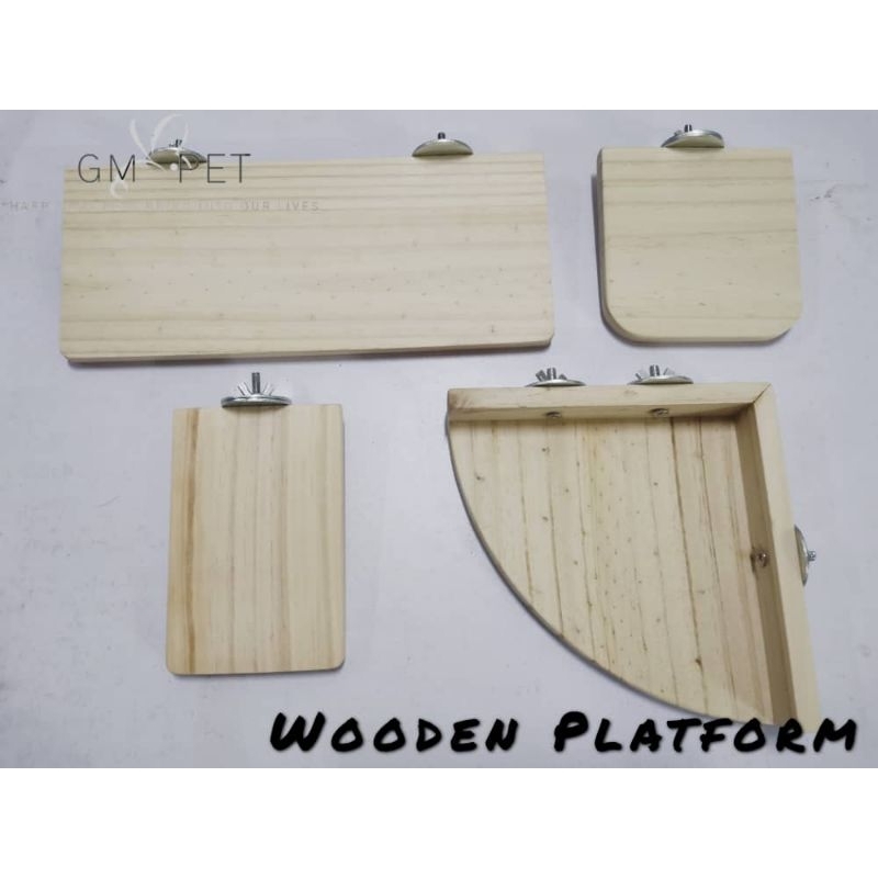 Little Pet Wooden Platform Jumping Platform Hamster Chinchilla Gerbil ...