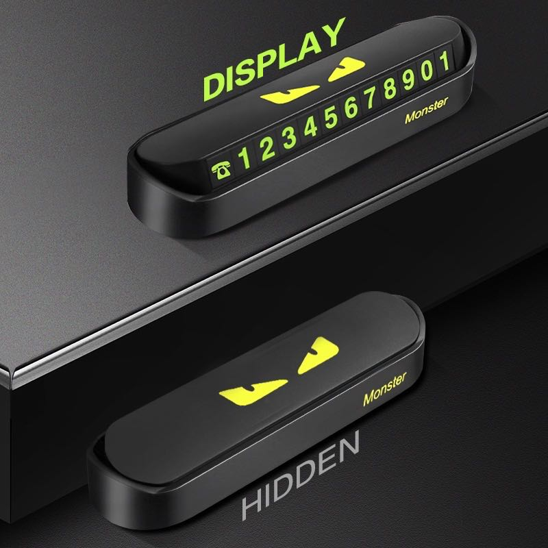 Car Phone Number Card Plate Car Park Stop Car Temporary Luminous ...