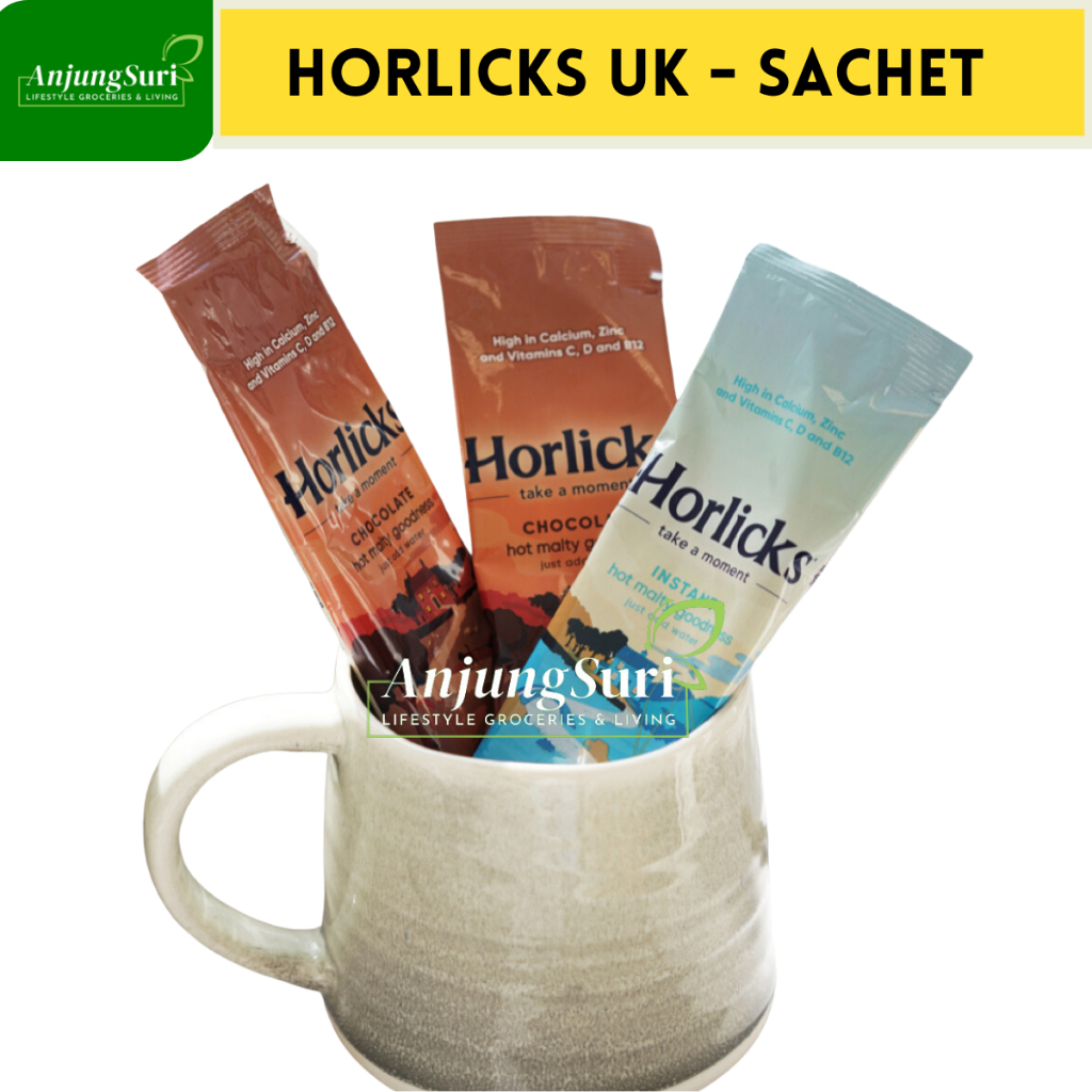 Horlicks UK Instant Hot Matly Chocolate / Original Loose Pack Sachets ...