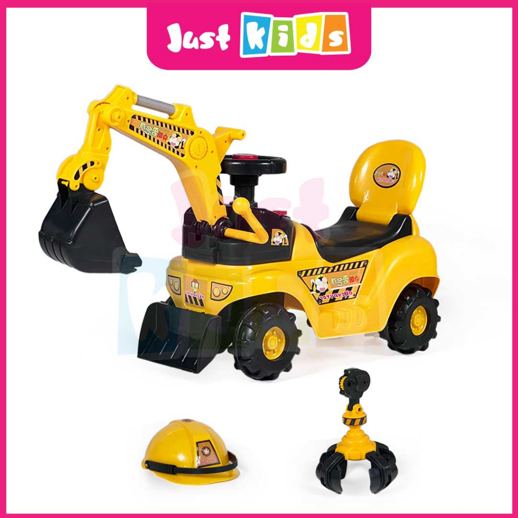 Excavator Ride On Toy Push Car Learn To Walk Cars For Boy Boys Jengkaut ...