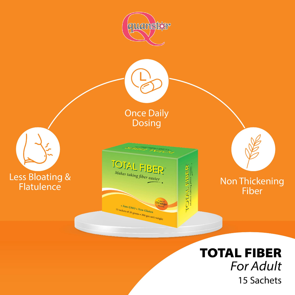 Quanstar Total Fiber (20g x 15's) Exp: 01/2026 | Shopee Malaysia