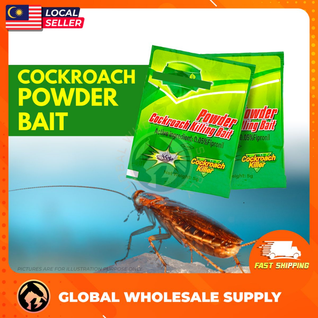1PC Cockroach Powder Bait Insect Bait Ubat Lipas Bait Attract Cockroach ...
