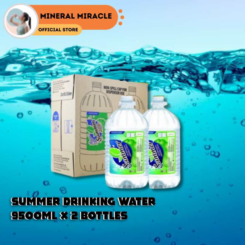 SUMMER Drinking Water (1 CARTON 9500ml x 2 Bottles) | Shopee Malaysia