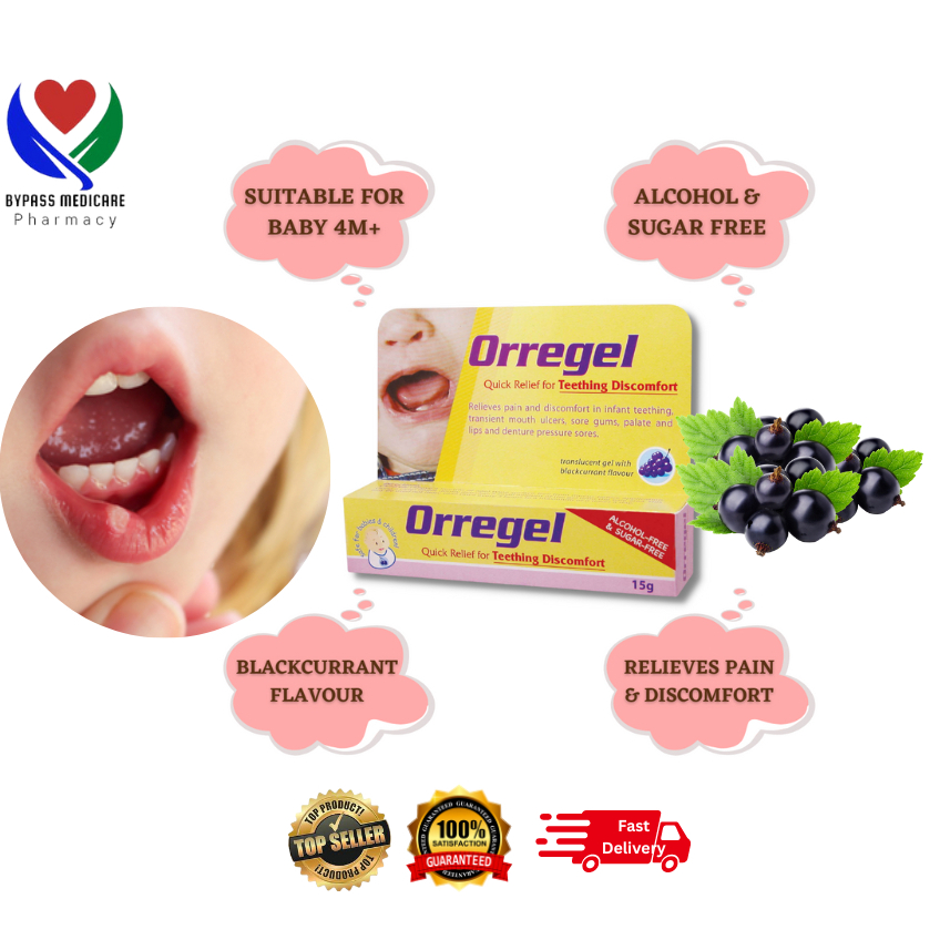 Orregel Relief for Teething Discomfort (bayi tumbuh gigi/ulser ...